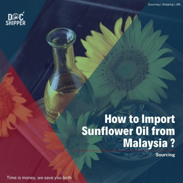 How to import Sunflower oil in Malaysia
